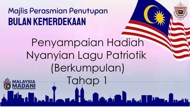 BACKDROP PENUTUPAN BULAN MERDEKA 2023 OGOS | PPTX