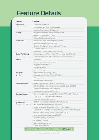 Backend.AI: Brochure (2019 Autumn / 19.09) | PDF