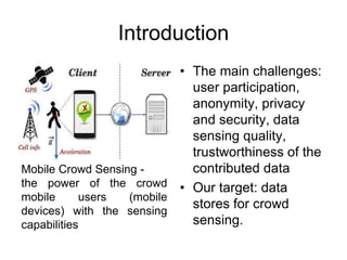 On Crowd-sensing back-end | PPT
