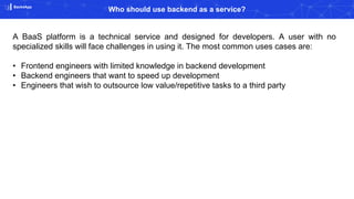 Backend as a service | PPTX