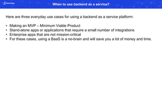 Backend as a service | PPTX