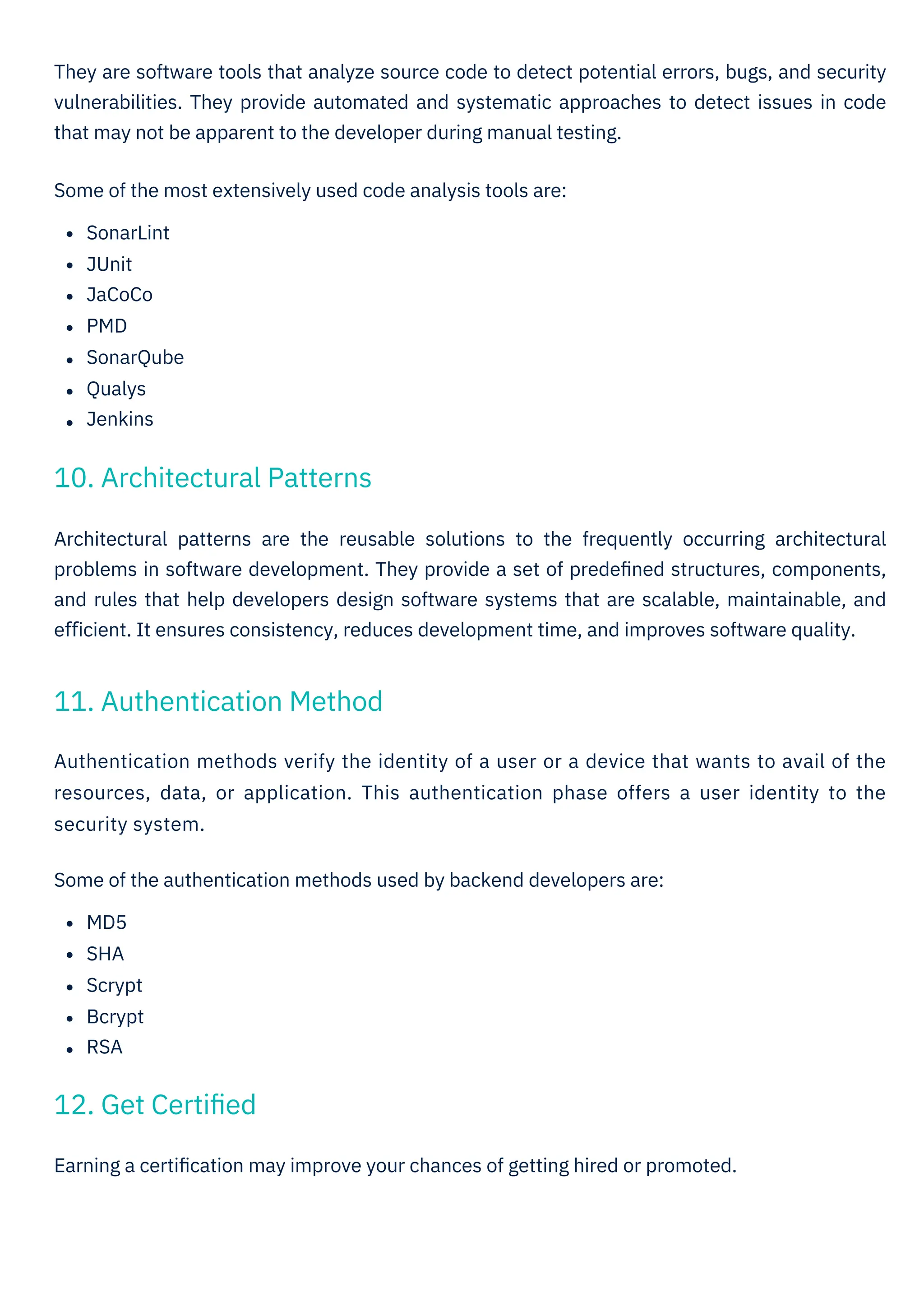 Backend Developer Roadmap PDF By ScholarHat | PDF