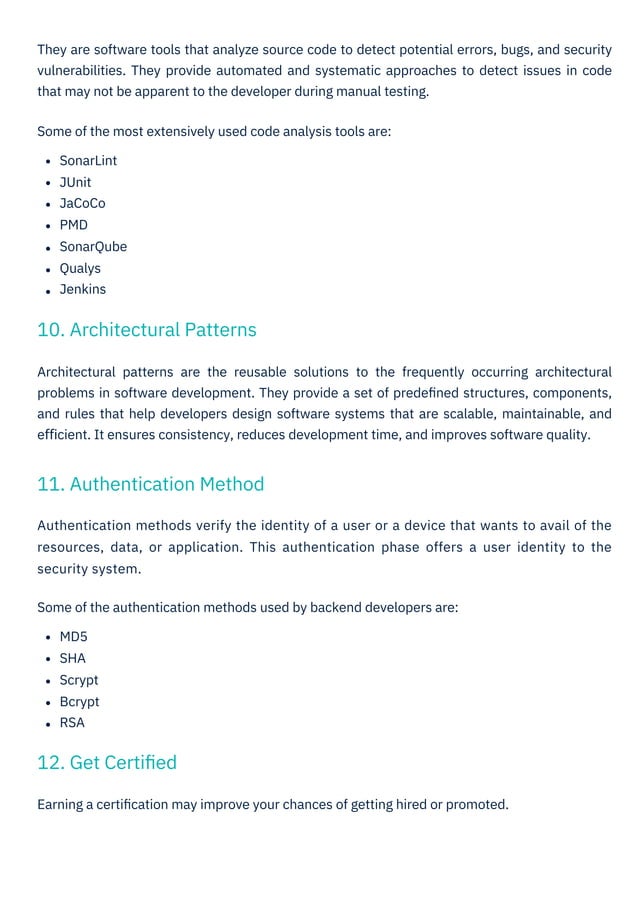 Backend Developer Roadmap PDF By ScholarHat | PDF