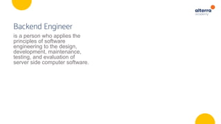 Backend engineer journey | PDF