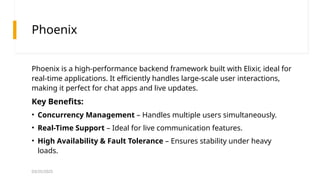 Best Backend Frameworks for Scalable Web Development | PPT