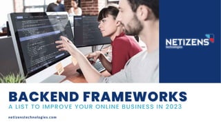 Important Backend Frameworks To Remember For Businesses In 2023 | PDF ...