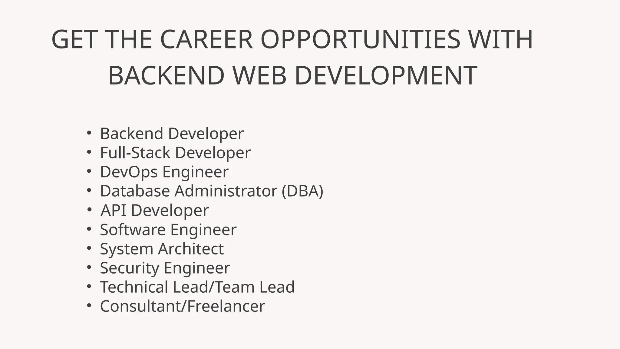 Backend Web Development Training in Agra.pptx Backend Web Development Training in Agra.pptx