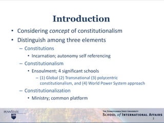 The Concept of Constitutionalization and the Multi-Corporate Enterprise ...