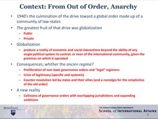 Governance Polycentrism--Hierarchy and Order Without Government in ...