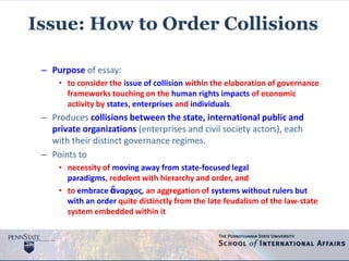 Governance Polycentrism--Hierarchy and Order Without Government in ...