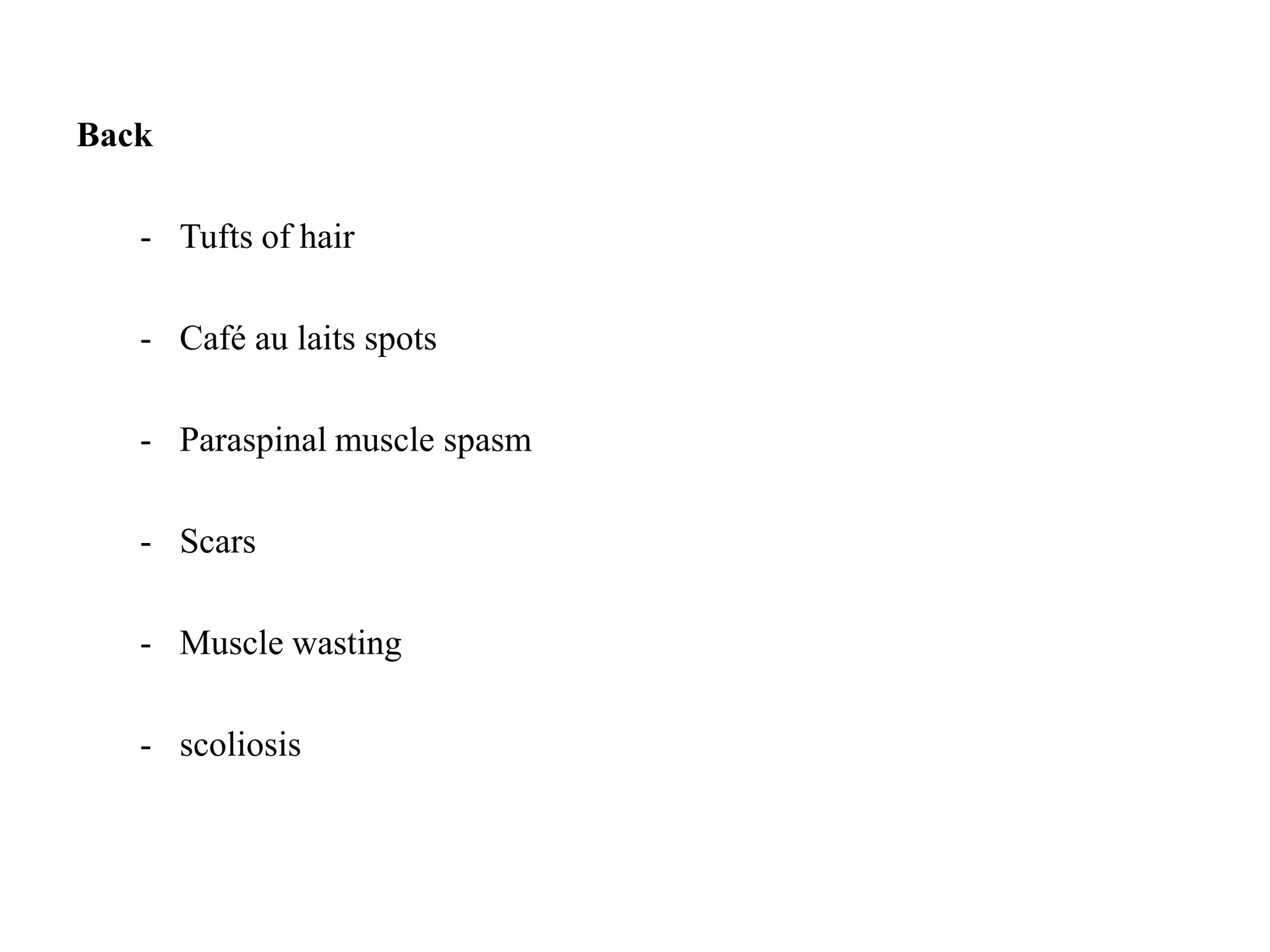 Back/Spine examination | PPTX