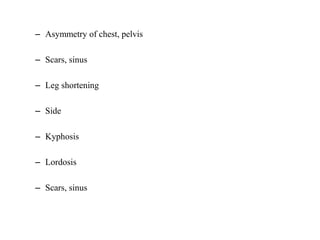 Back/Spine examination | PPTX