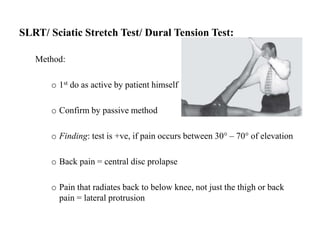 Back/Spine examination | PPTX