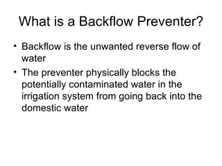 Backflow Preventers | PPT