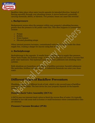 Backflow Preventor Its Importance and How It Safeguards Your Water ...
