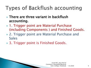 Backflush costing | PPTX