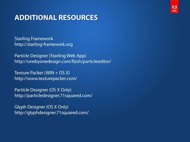 Developing 2D Games with Stage3D | PPT