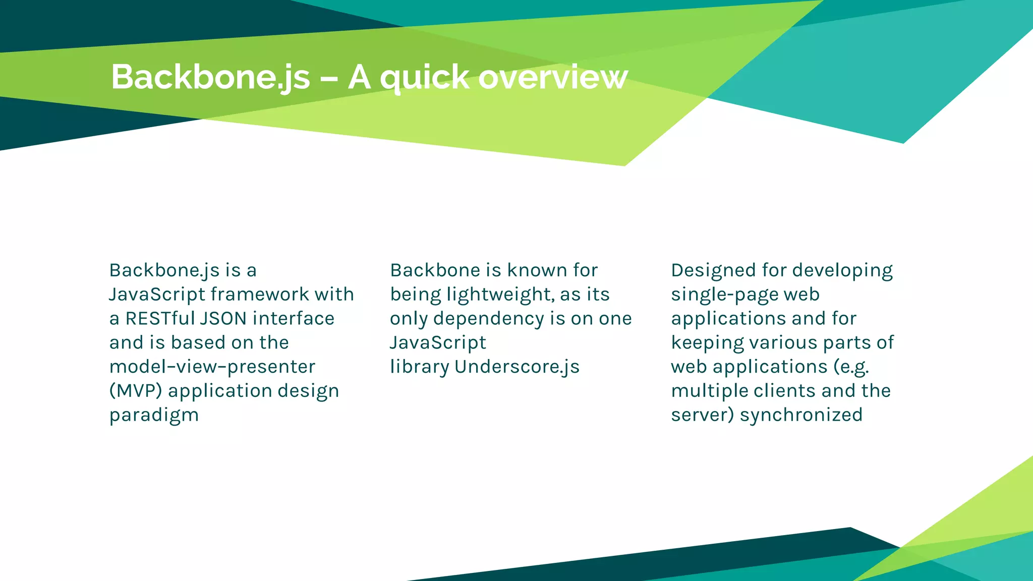 Backgrid - A Backbone Plugin | PPT