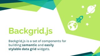 Backgrid - A Backbone Plugin | PPT