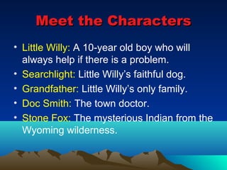 Stone Fox background information | PPT