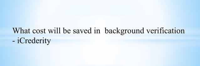 Background checks in india | PPTX