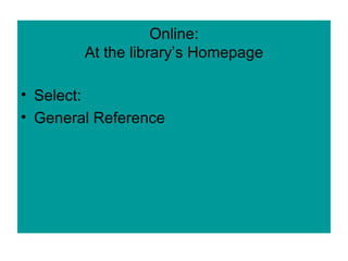 Background Information | PPT