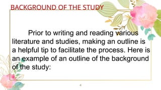 Background-of-the-Study format, practical research | PPTX