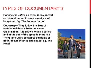 Types of Documentarys | PPT