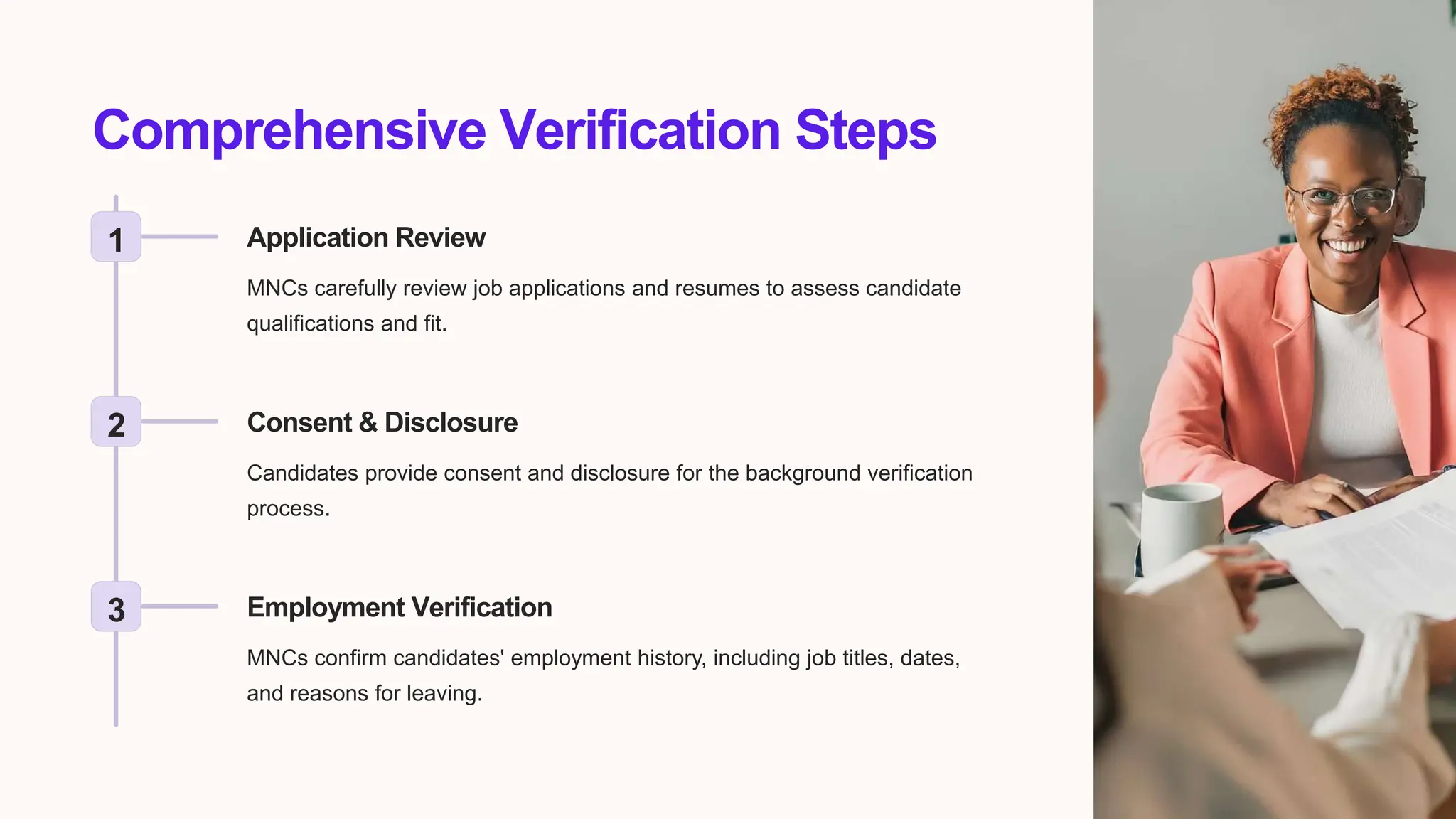 Background verification process in MNCs: Analyzing the finer details | PPTX