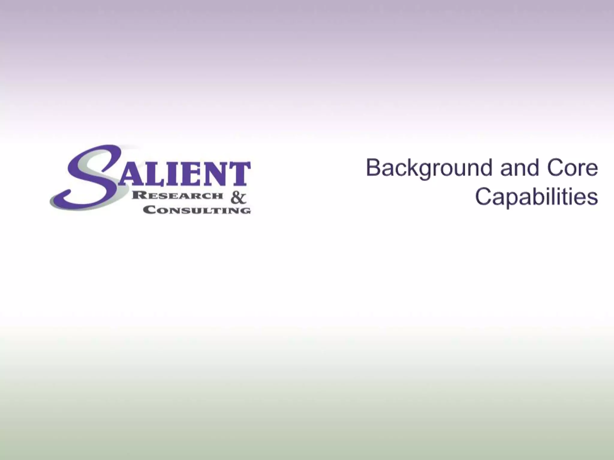 Salient - Background And Case Studies | PPTX