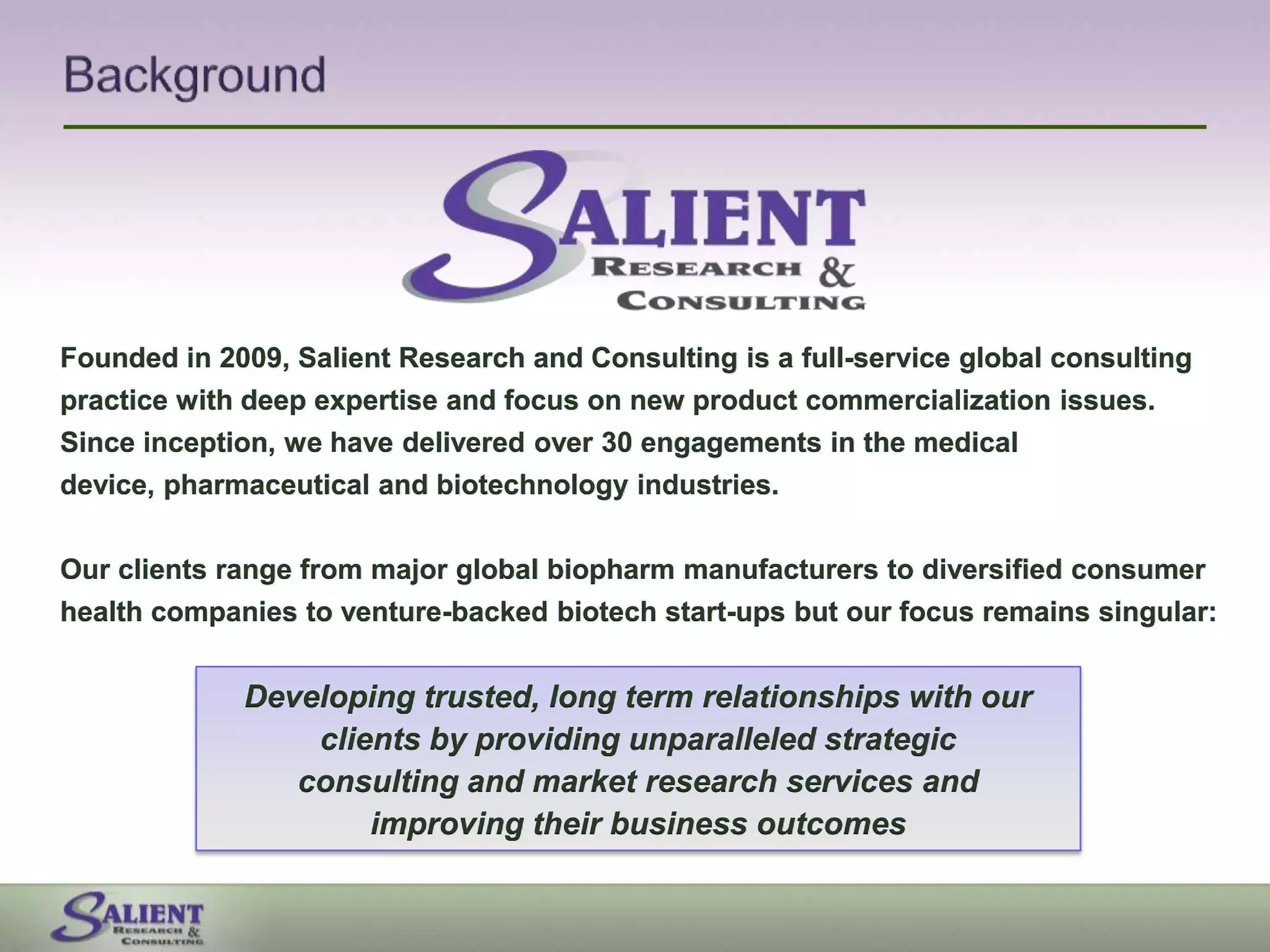 Salient - Background And Case Studies | PPTX