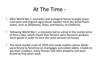 Background and Overview - Of Mice and Men | PPTX