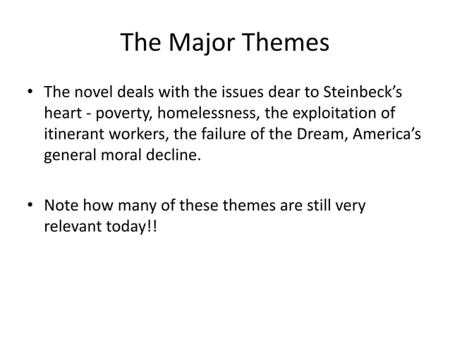 Background and Overview - Of Mice and Men | PPTX