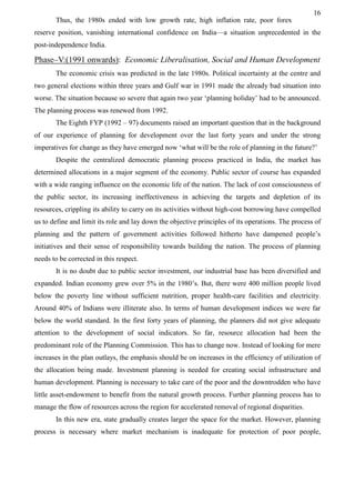 Background and structure of indian planning | PDF