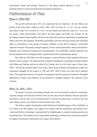 Background and structure of indian planning | PDF