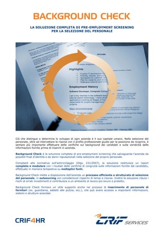 Background check | PDF