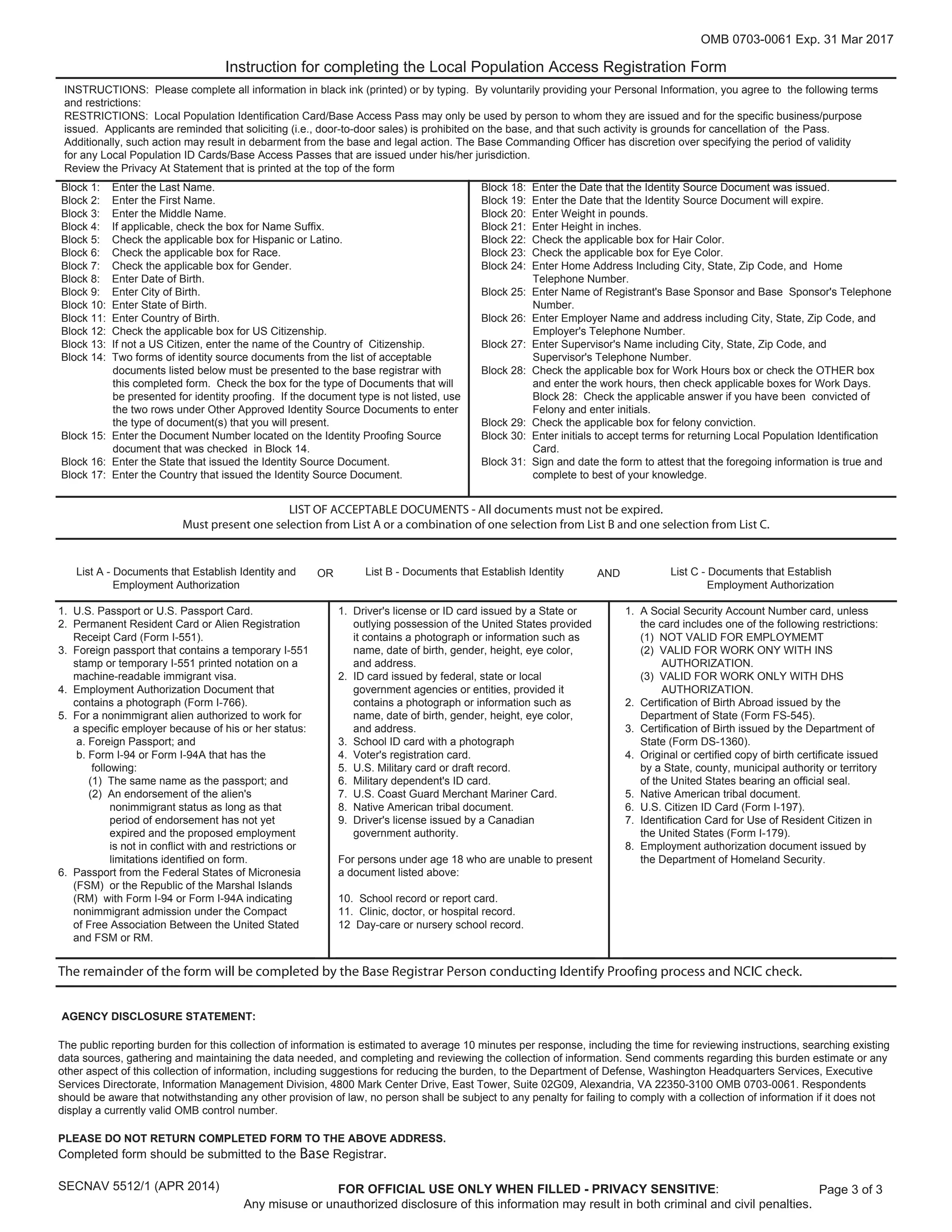 Background check form | PDF