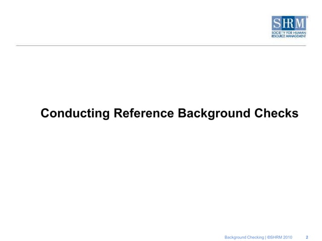 Background check reference | PPTX