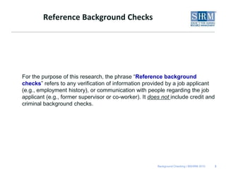 Importance of Background Screening | PPTX