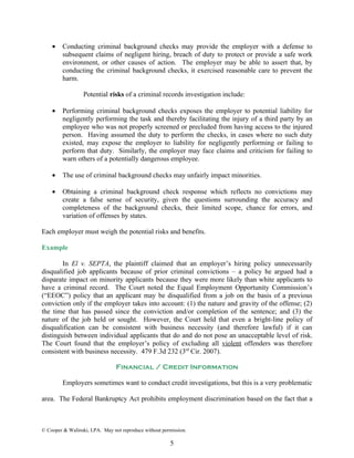 Background Checks White Paper | PDF