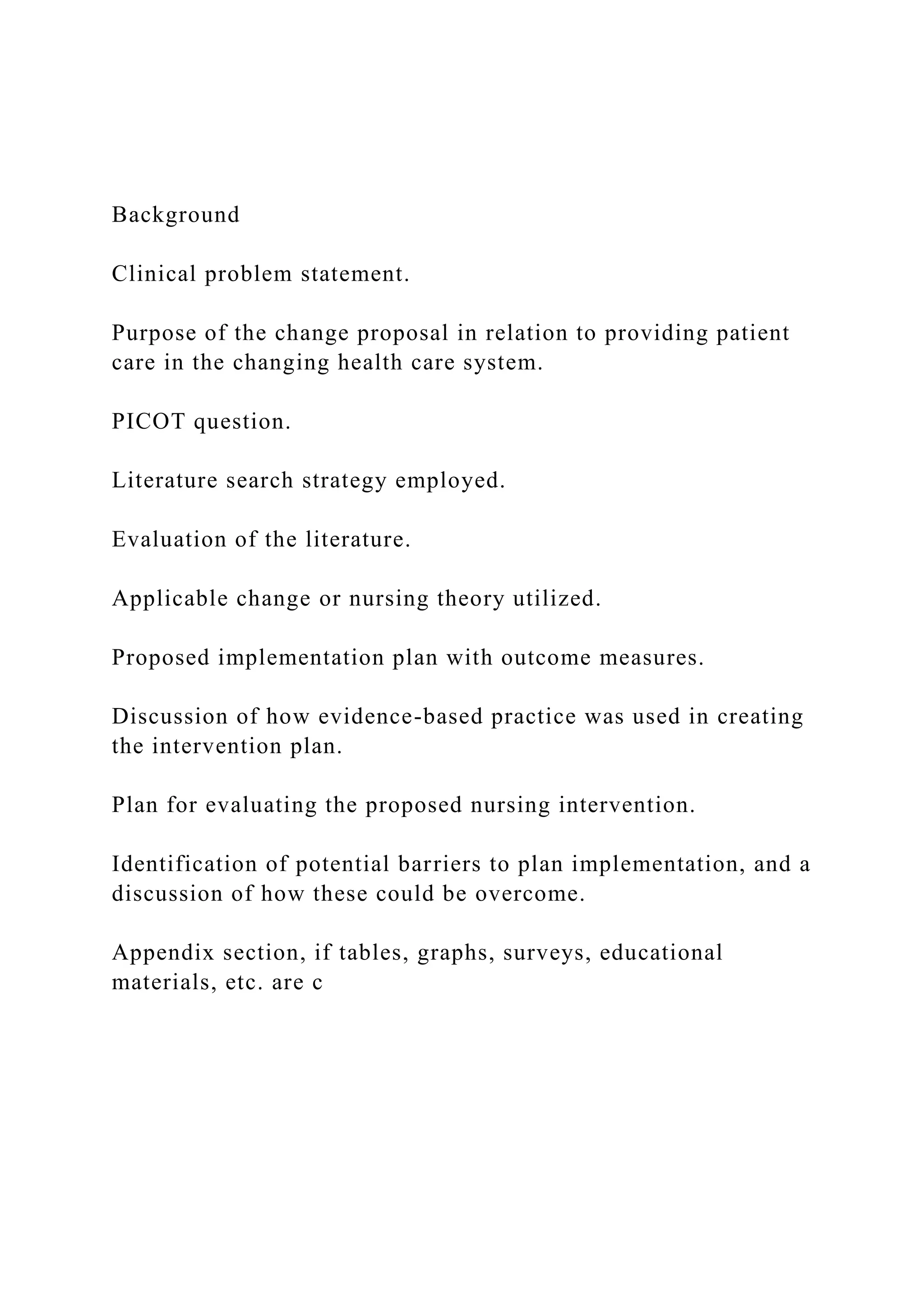 BackgroundClinical problem statement.Purpose of the chan.docx