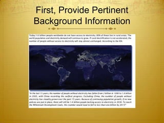 Backgrounder and position papers | PPTX