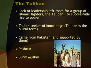 Background Information for The Kite Runner | PPT