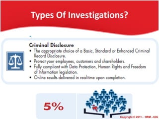 Background investigation Human Resources Management | PDF