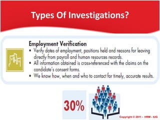 Background investigation Human Resources Management | PDF