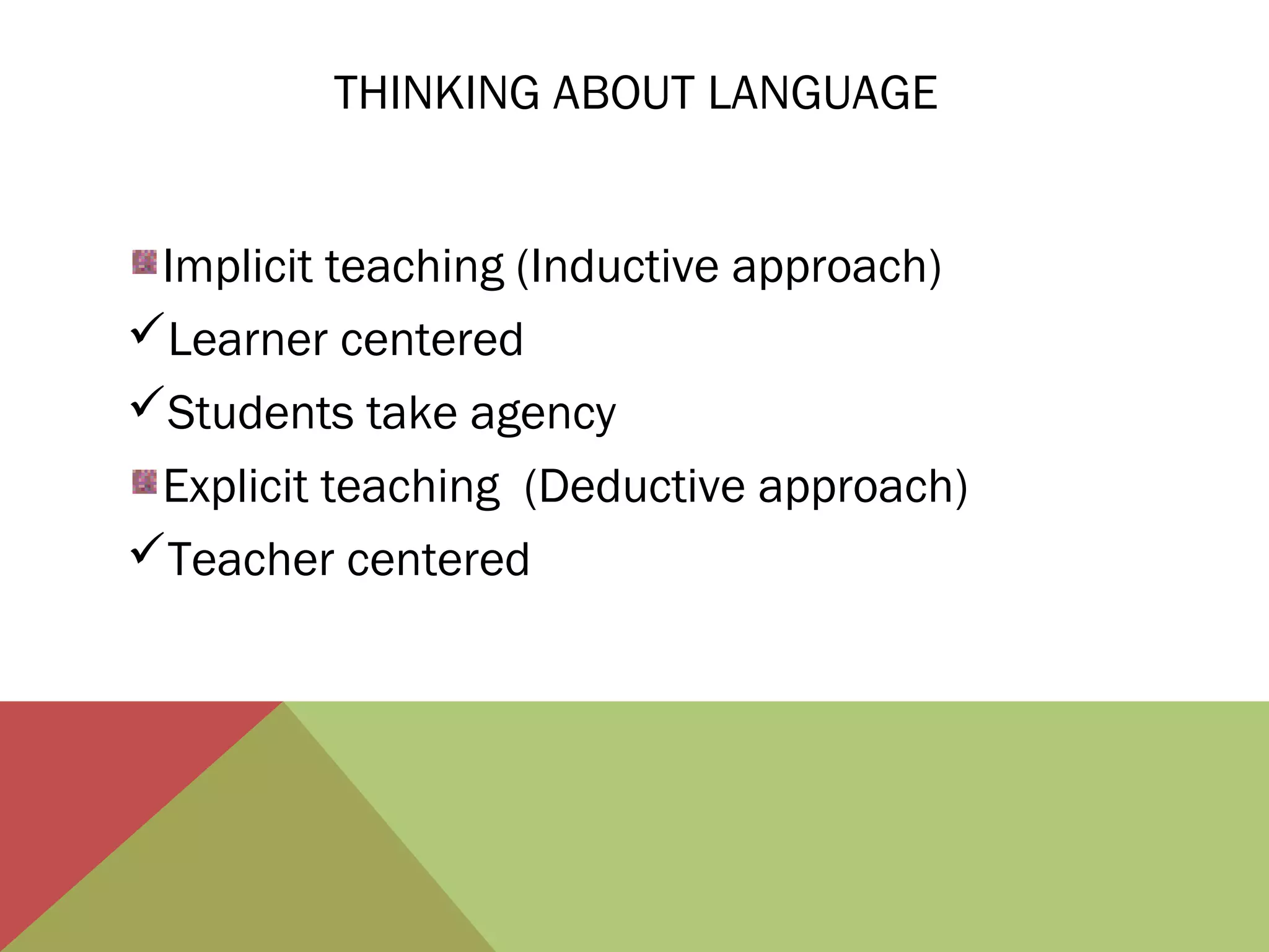 Background issues in language learning | PPT