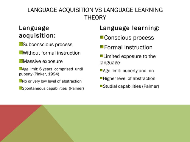 Background issues in language learning | PPT
