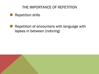 Background issues in language learning | PPT