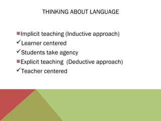 Background issues in language learning | PPT
