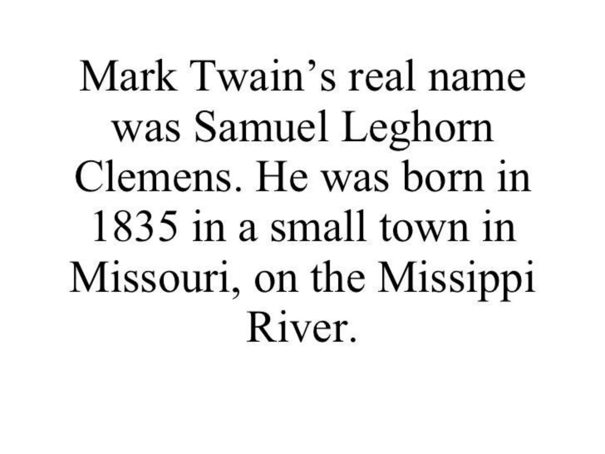 Background material for mark twain and tom sawyer | PPT